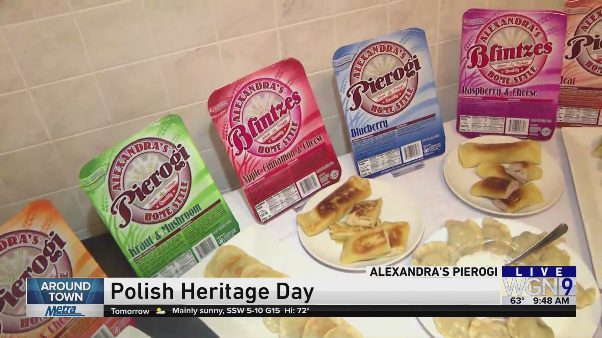 Around Town – Alexandra Foods – WGN-TV