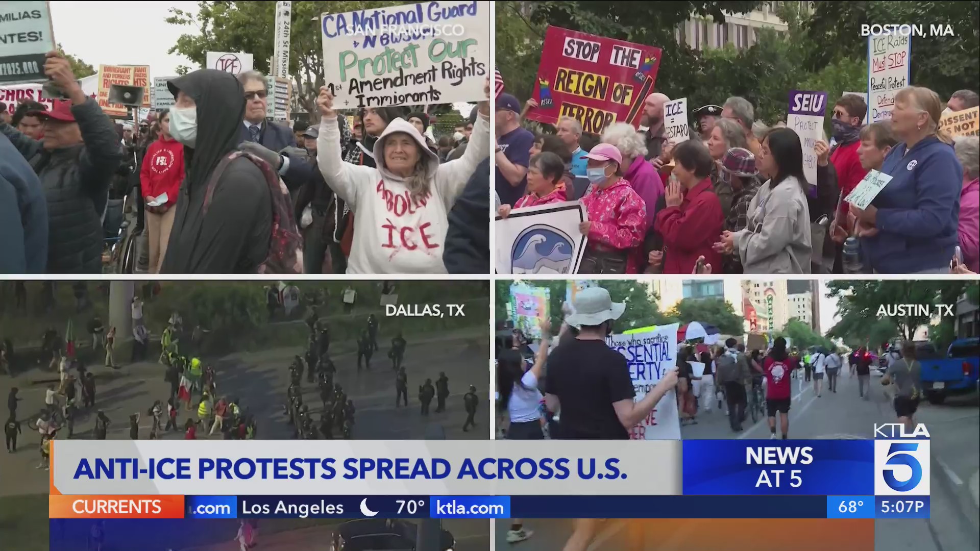 Day 5 of L.A. protests over immigration raids, protestors take over 101 ...