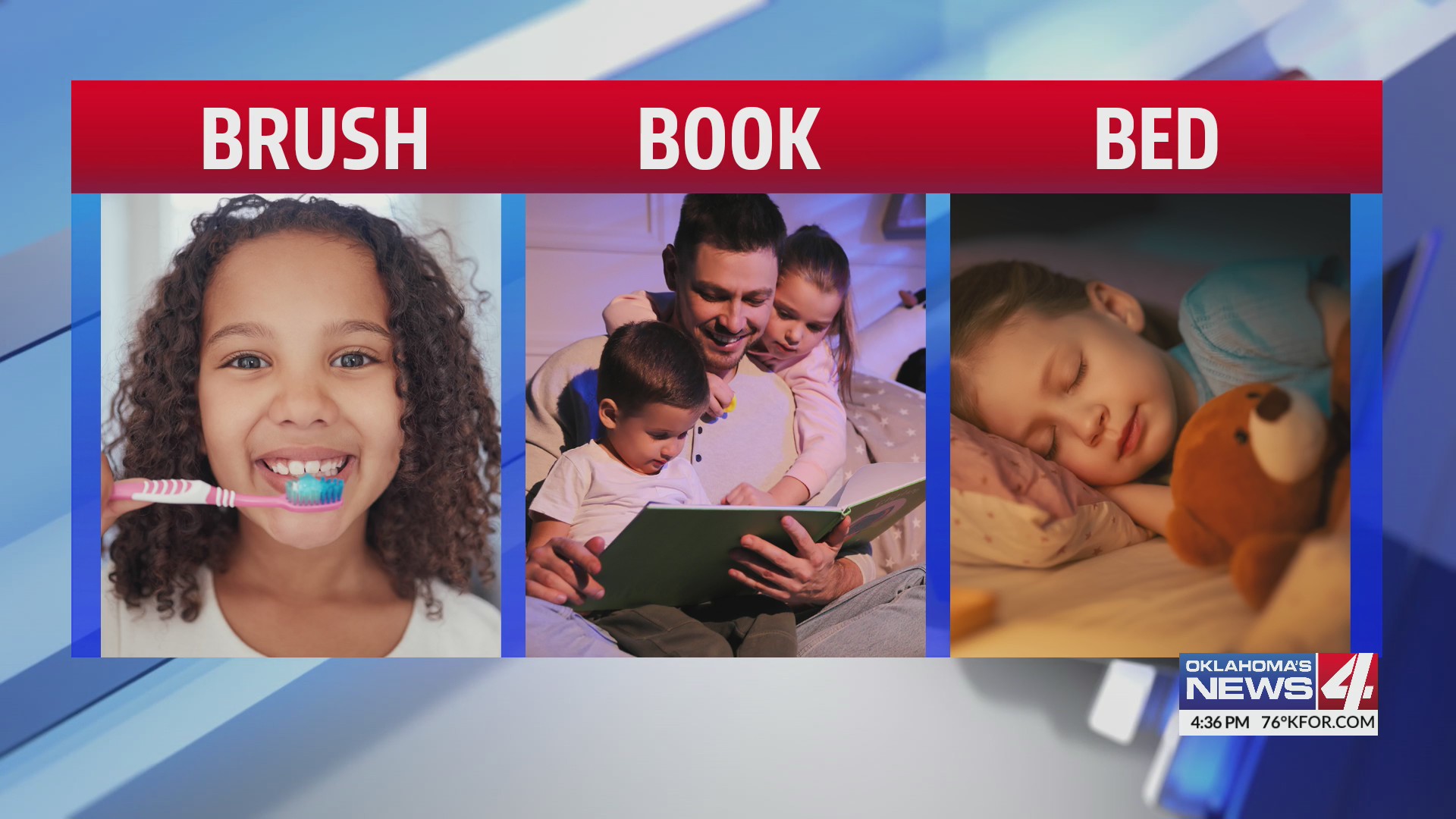 Brush, book, bed strategy to improve reading & dental health – KFOR.com ...