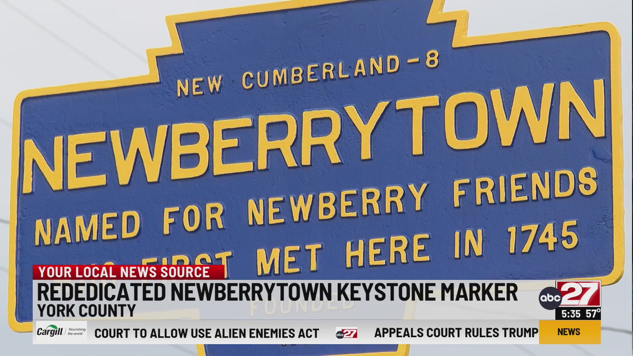 Refurbished ‘Keystone Marker’ unveiled in Newberrytown – ABC27