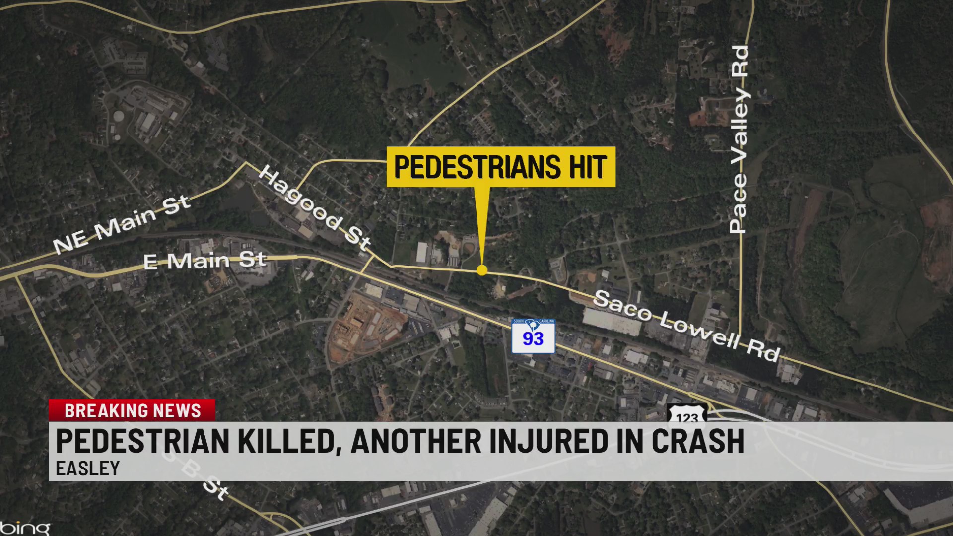 Pedestrian hit, killed in crash in Easley – WSPA 7NEWS