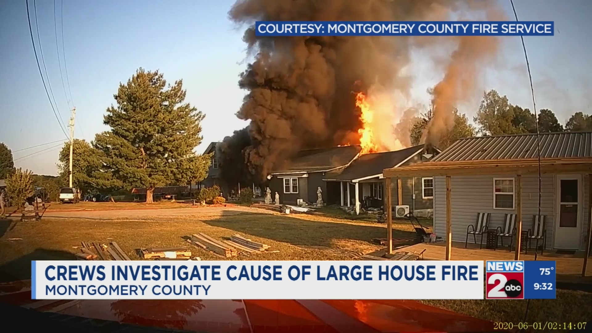 Pets killed in Montgomery County house fire – WKRN News 2