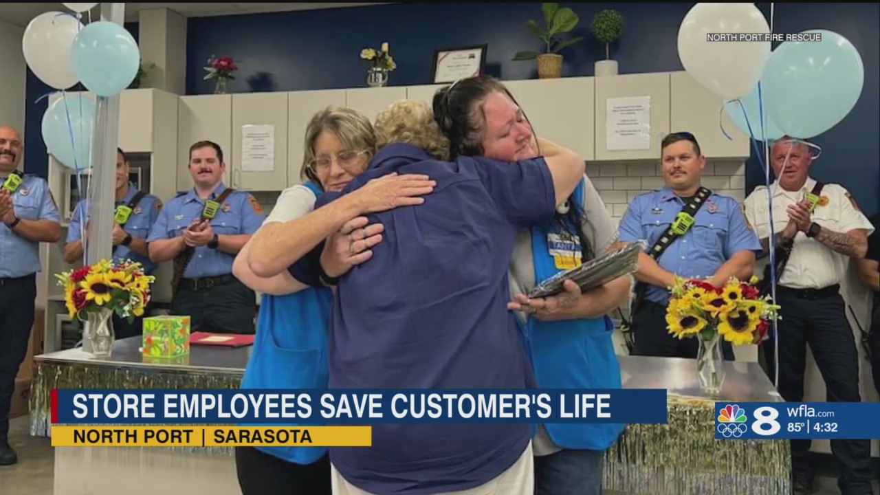 North Port Walmart employees save customer’s life – WFLA