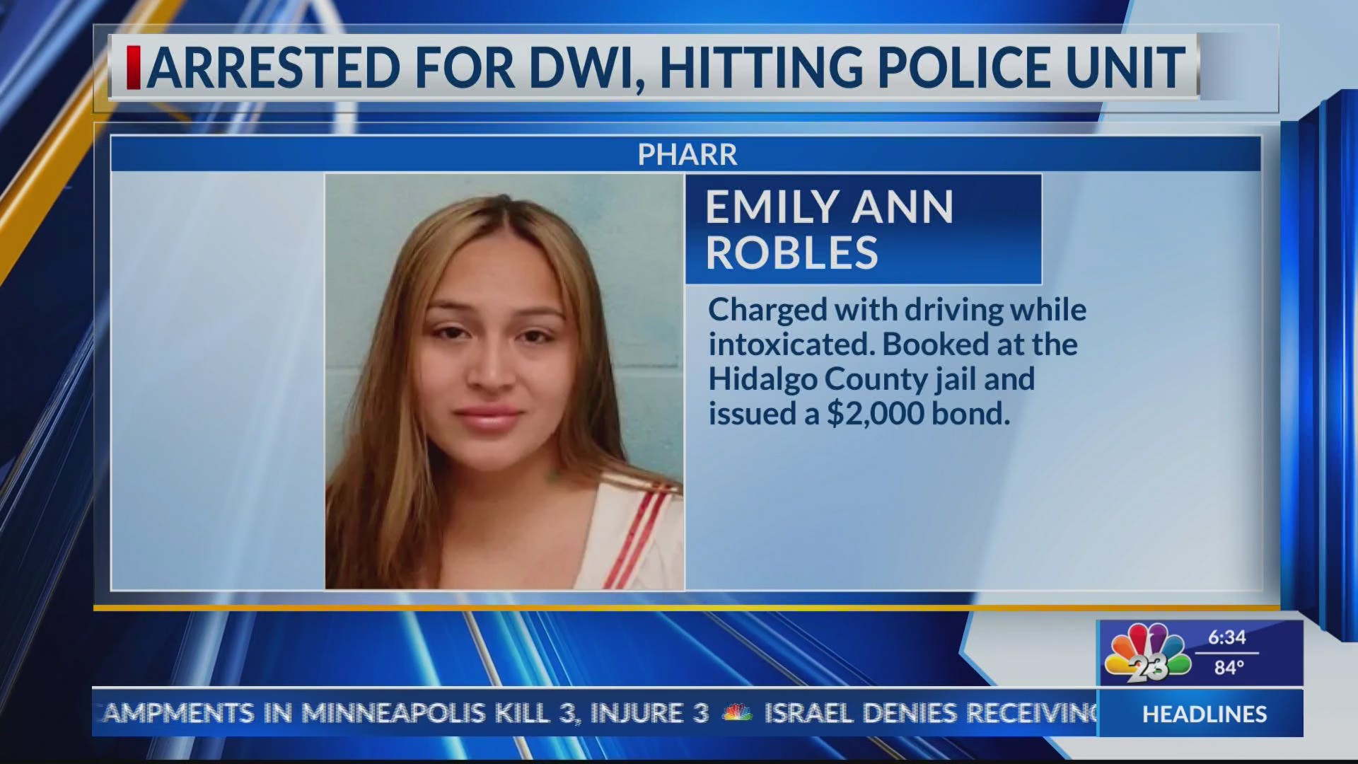 PD: Driver who struck McAllen police unit identified – KVEO-TV