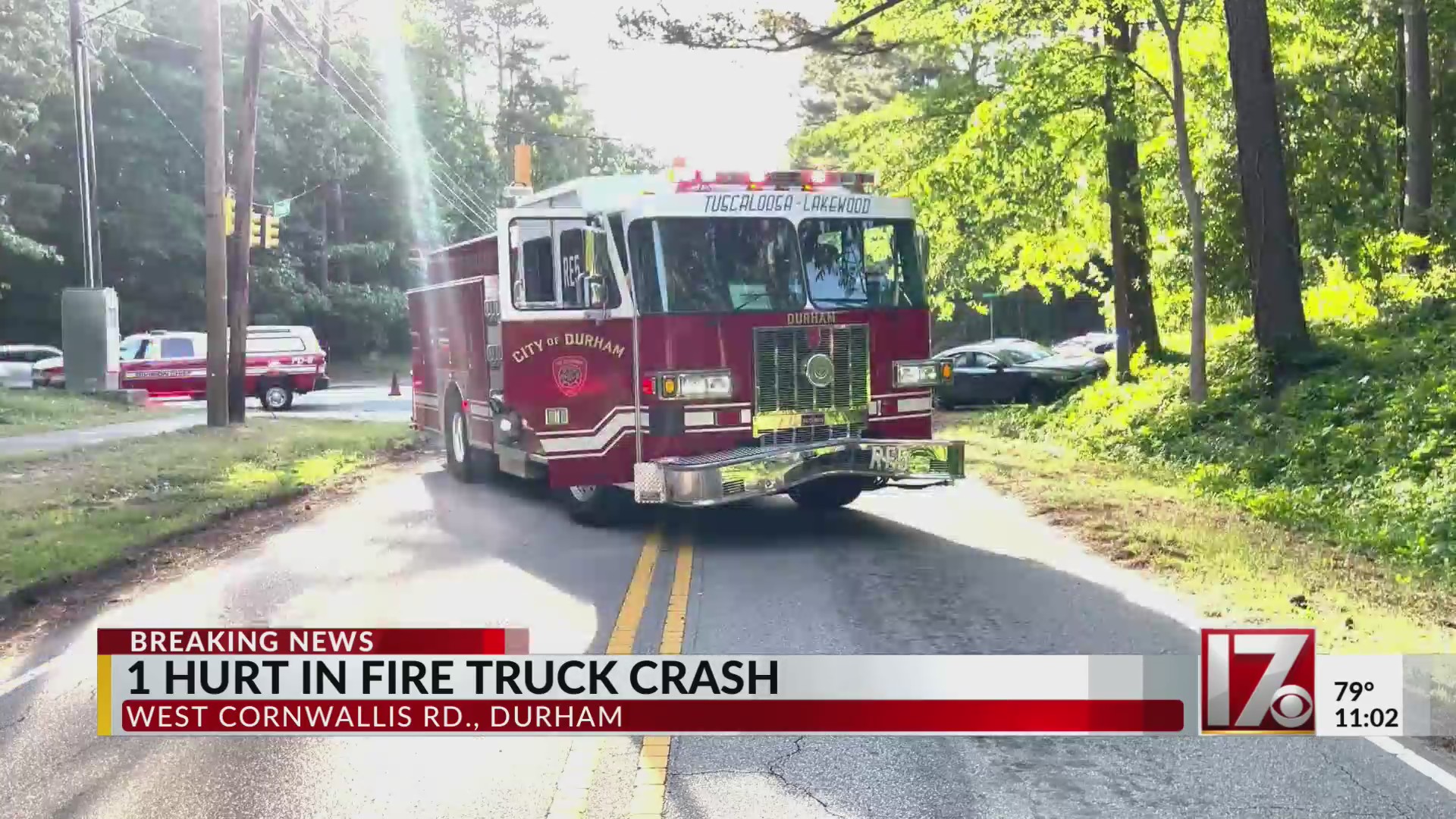 One hurt in Durham fire truck crash – CBS17.com