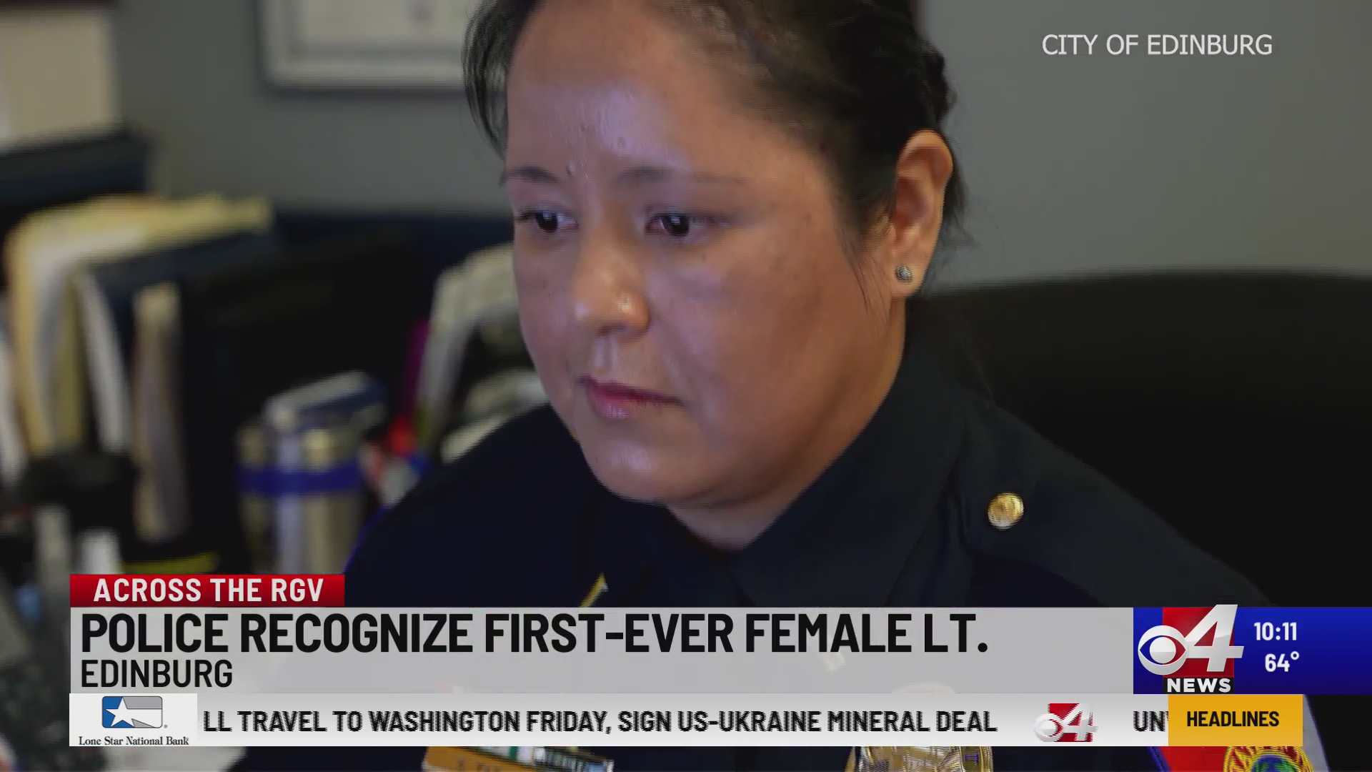 Edinburg police recognize first female Lt. – KVEO-TV