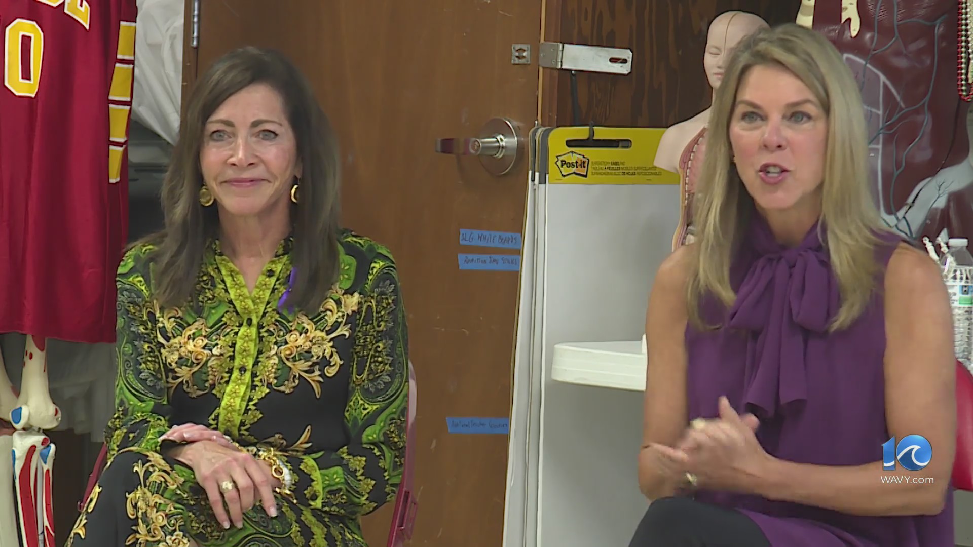 Va. first lady visits Bayside HS for fentanyl awareness – WAVY.com