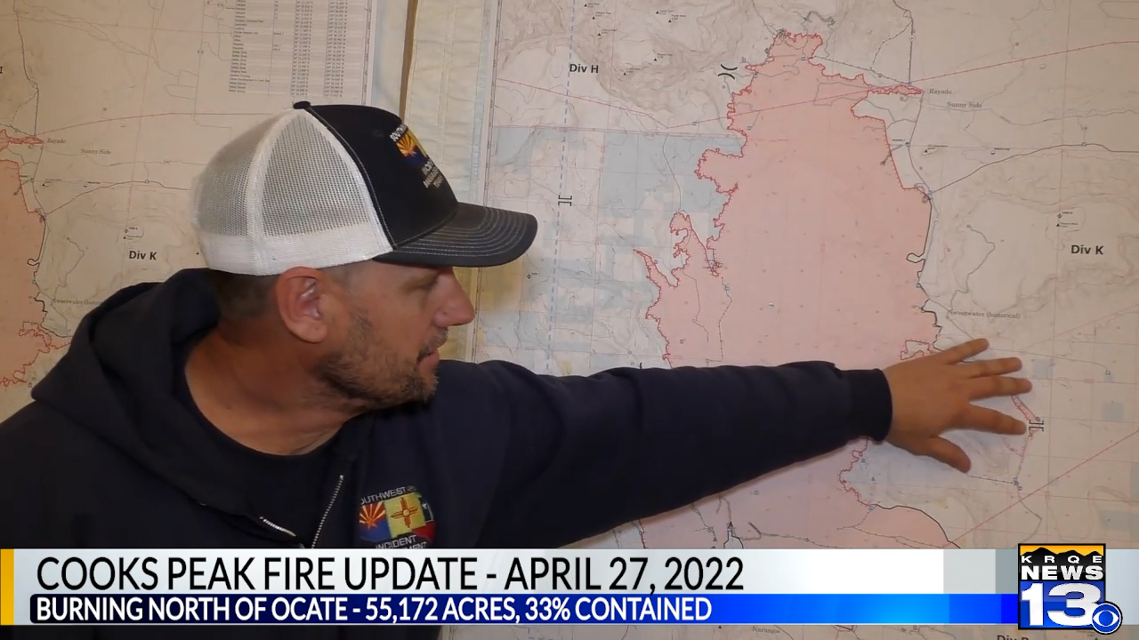 Cooks Peak Fire – AM Update, April 27, 2022 – KRQE NEWS 13 – Breaking ...