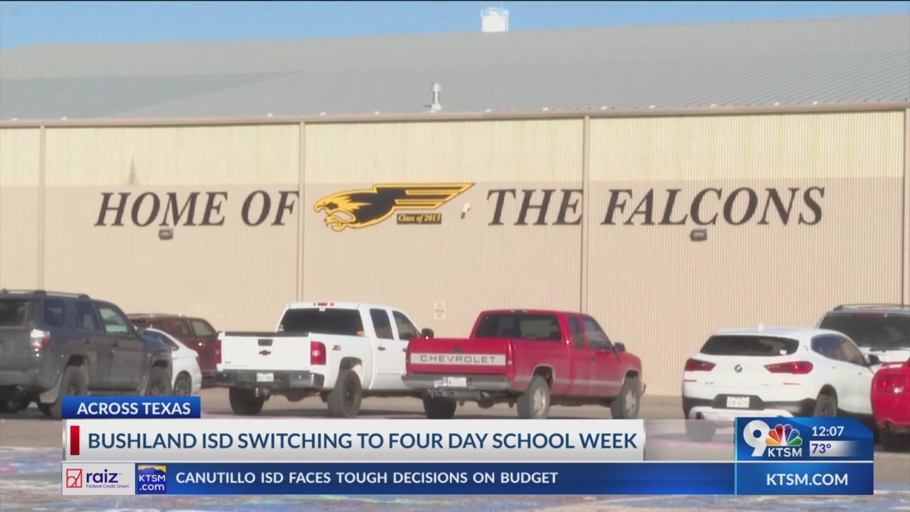 Bushland ISD switching to four-day school week – KTSM 9 News