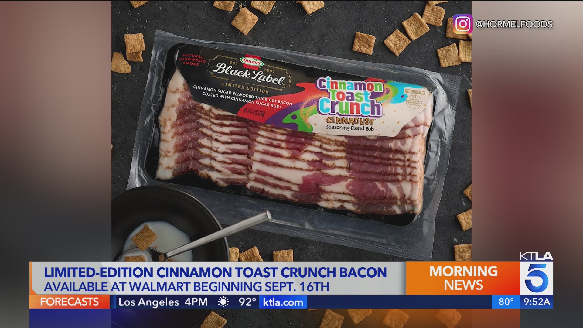 Hormel, General Mills join forces for new sweet-and-salty bacon – KTLA