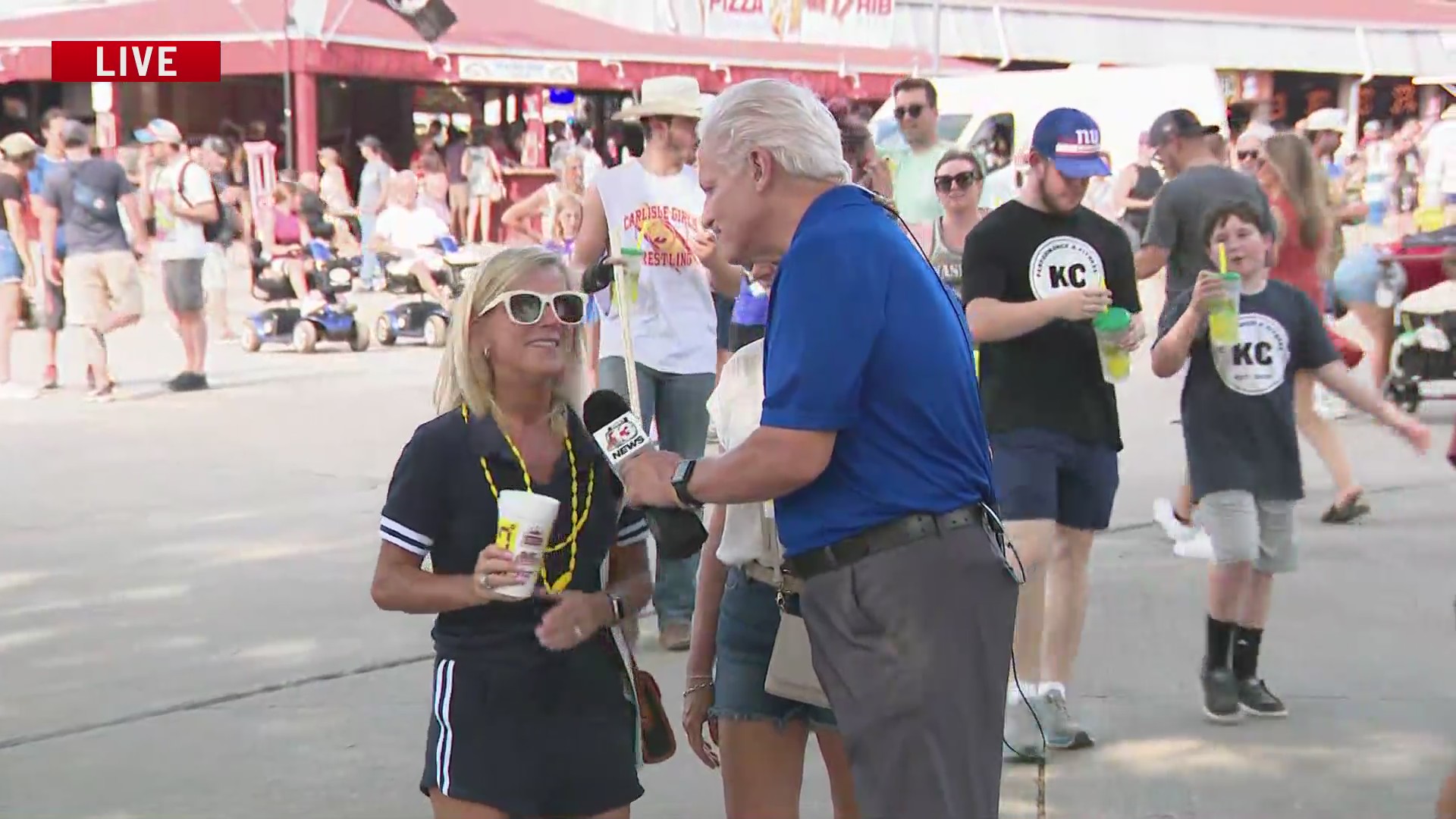 Ed Wilson live at the Iowa State Fair catching up with his neighbor ...