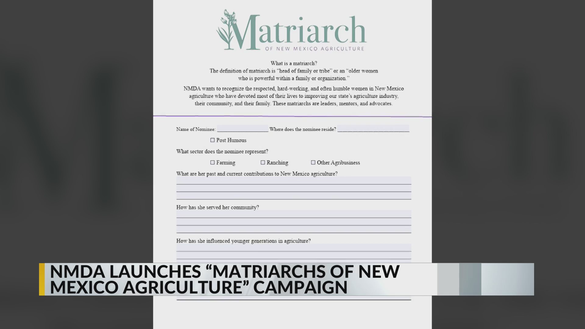 Nominations underway for 2026 ‘Matriarch of New Mexico Agriculture ...
