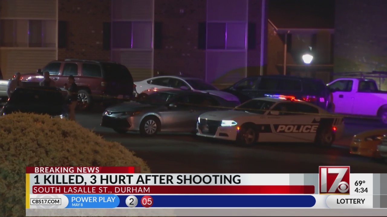 1 dead, 3 hurt in Durham shooting Wednesday night – CBS17.com
