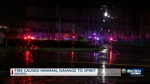 Lightning strike causes fire a Spirit AeroSystems building – KSN-TV
