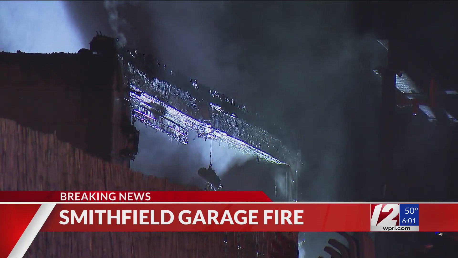 Crews respond to garage fire in Smithfield – WPRI.com