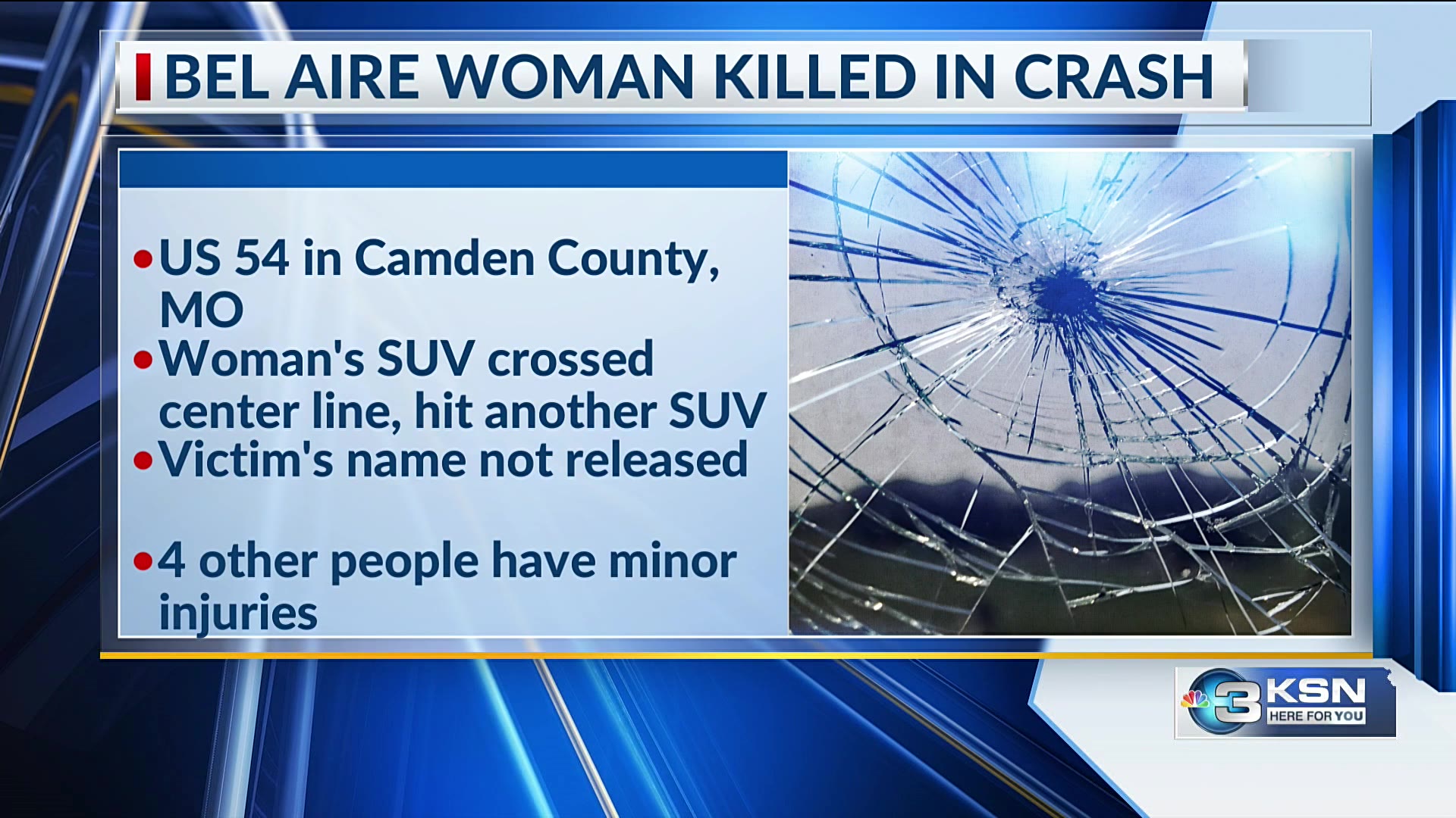 Kansas woman killed in crash in Missouri – KSN-TV