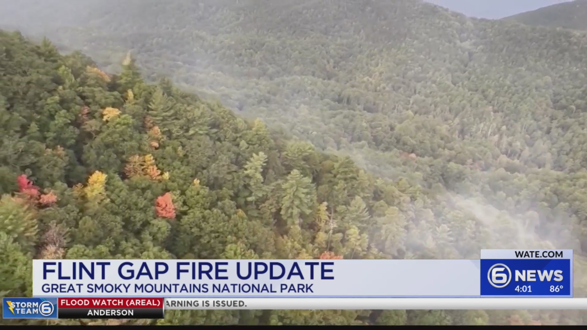 Flint Gap Fire reduced by firefighting efforts – WATE 6 On Your Side