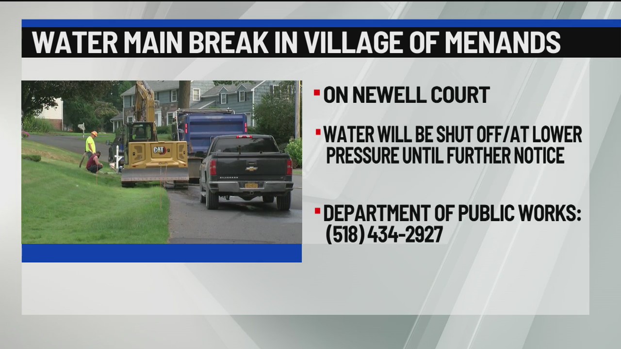 Water main break in Village of Menands – NEWS10 ABC