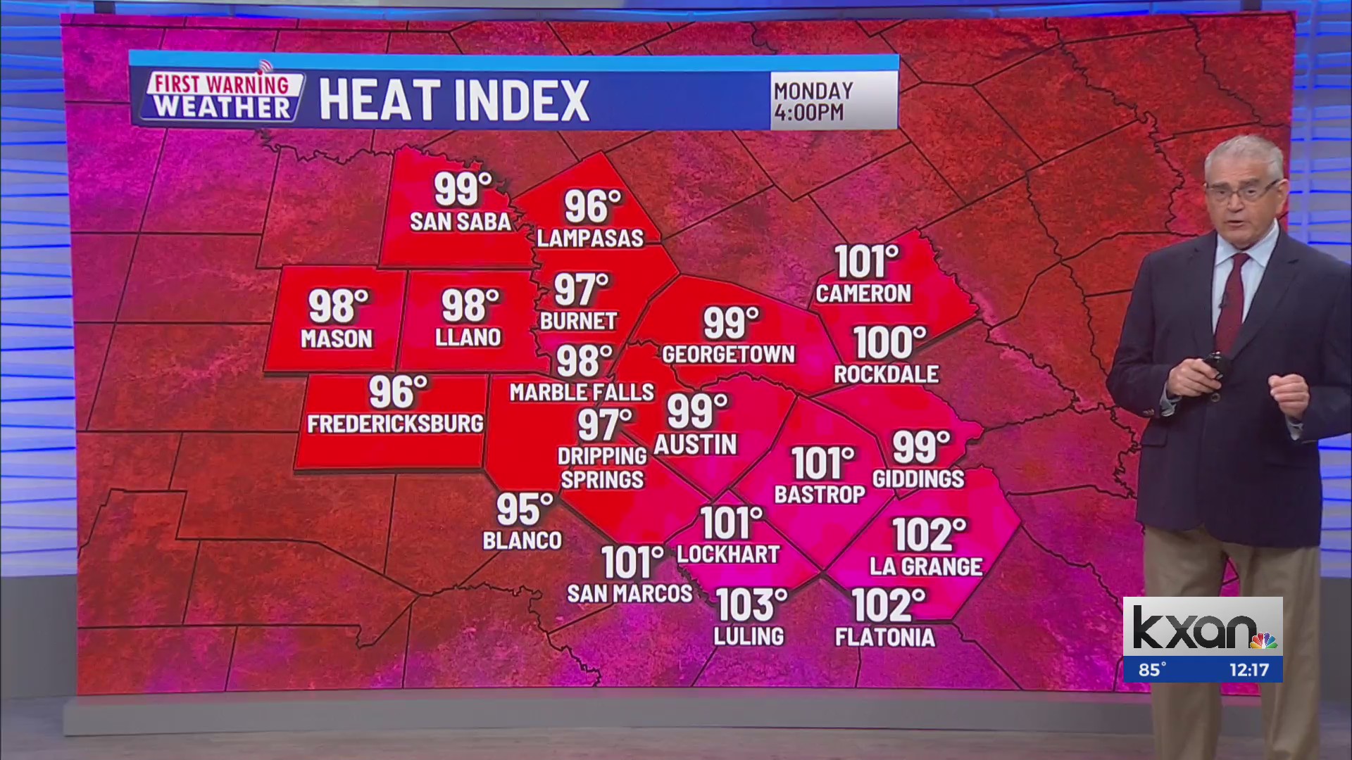 KXAN Monday First Warning Weather Forecast – KXAN Austin