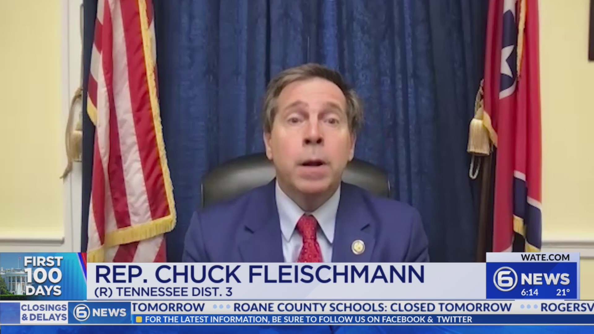 Rep. Chuck Fleischmann on Trump’s first 100 days – WATE 6 On Your Side