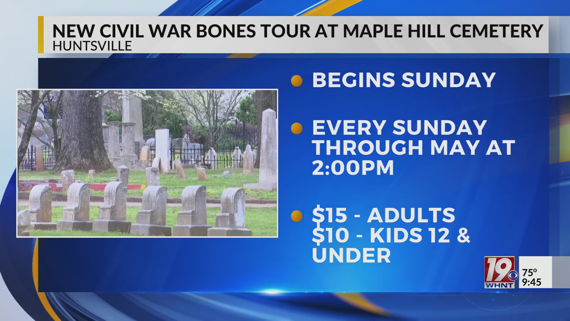 New Civil War Bones Tour at Maple Hill Cemetery w/Robert Reeves | April ...