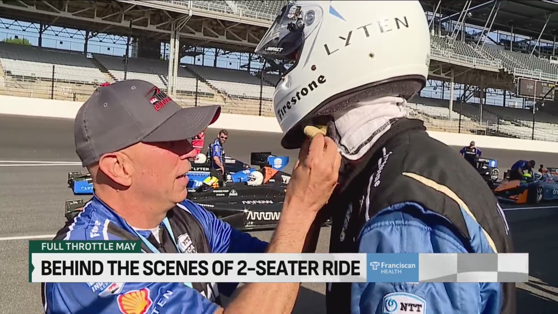 Riding in a 2-seater on the IMS track – Fox 59