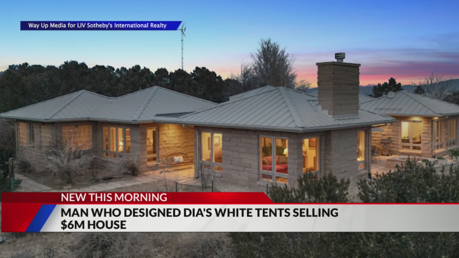 Man who designed DIA’s white tents selling $6M house – FOX31 Denver