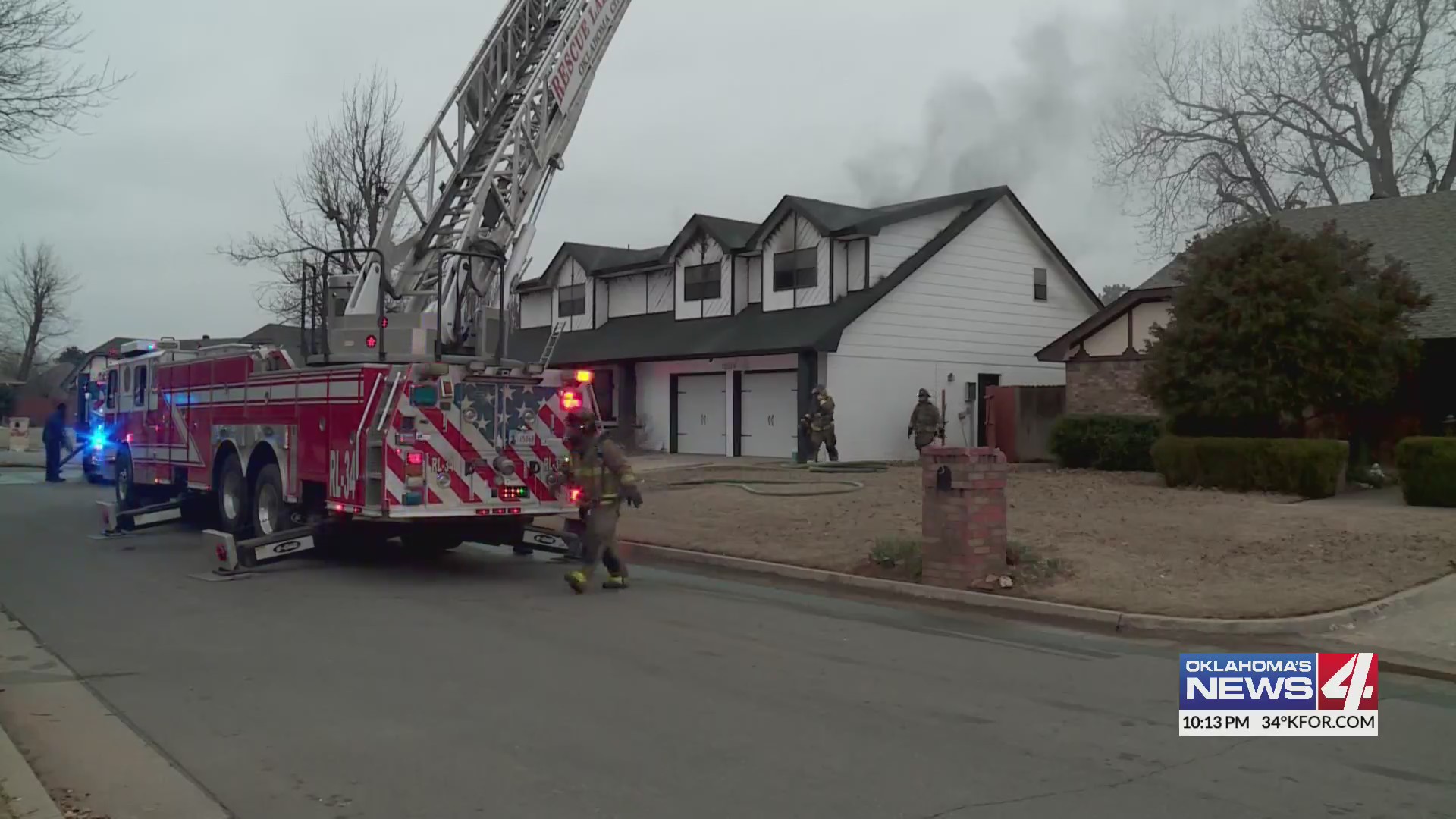 Two people escape burning home – KFOR.com Oklahoma City