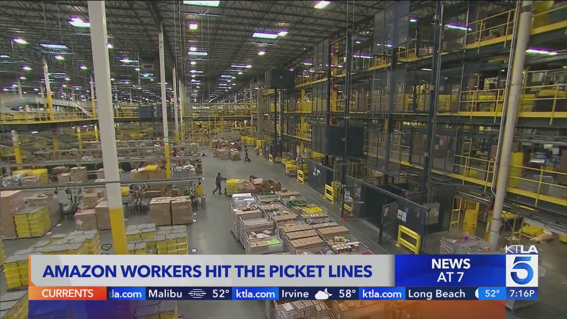 Teamsters union launches historic nationwide strike against Amazon – KTLA