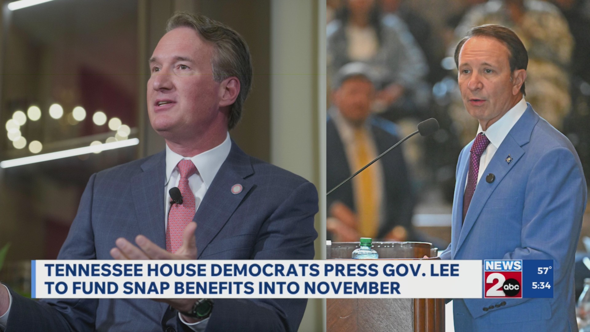 TN House Democrats press Gov. Lee to fund SNAP into November – WKRN News 2