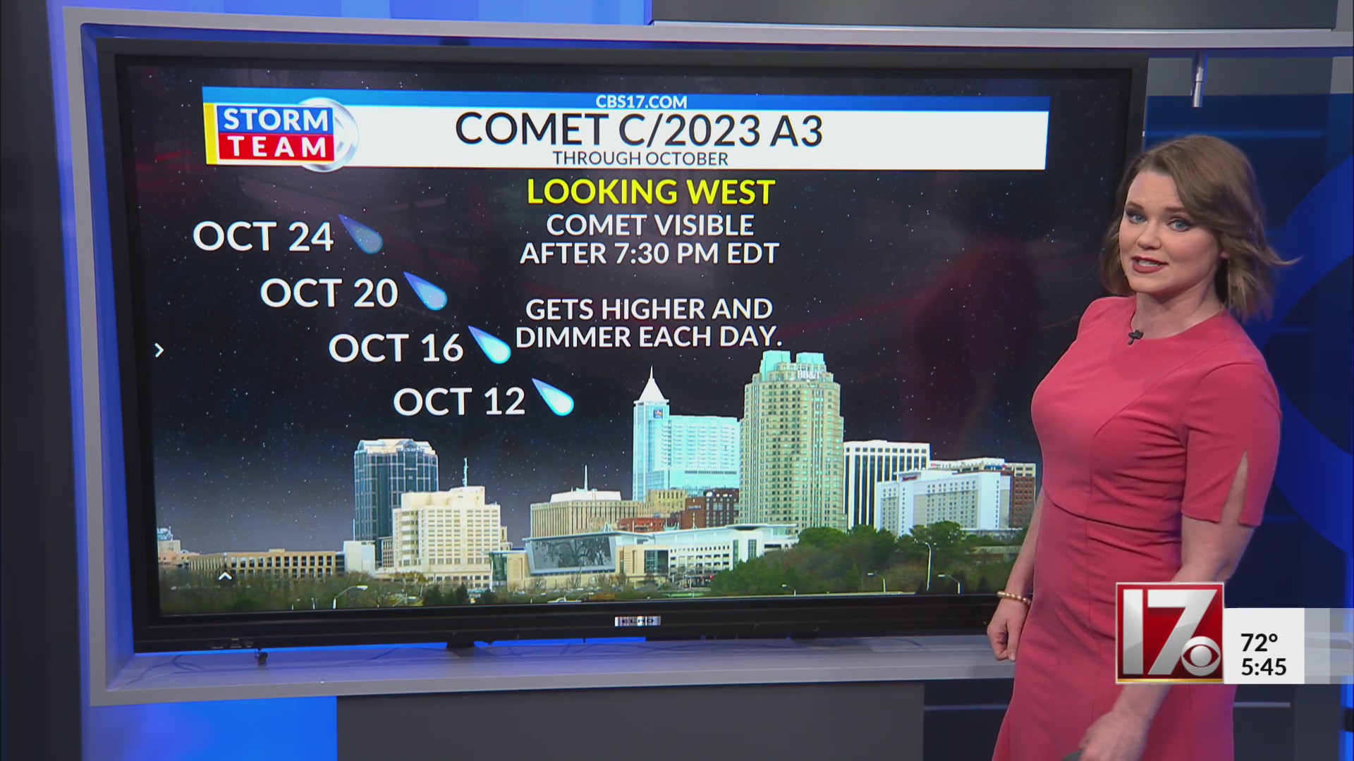 Comet visible in Raleigh through October – CBS17.com