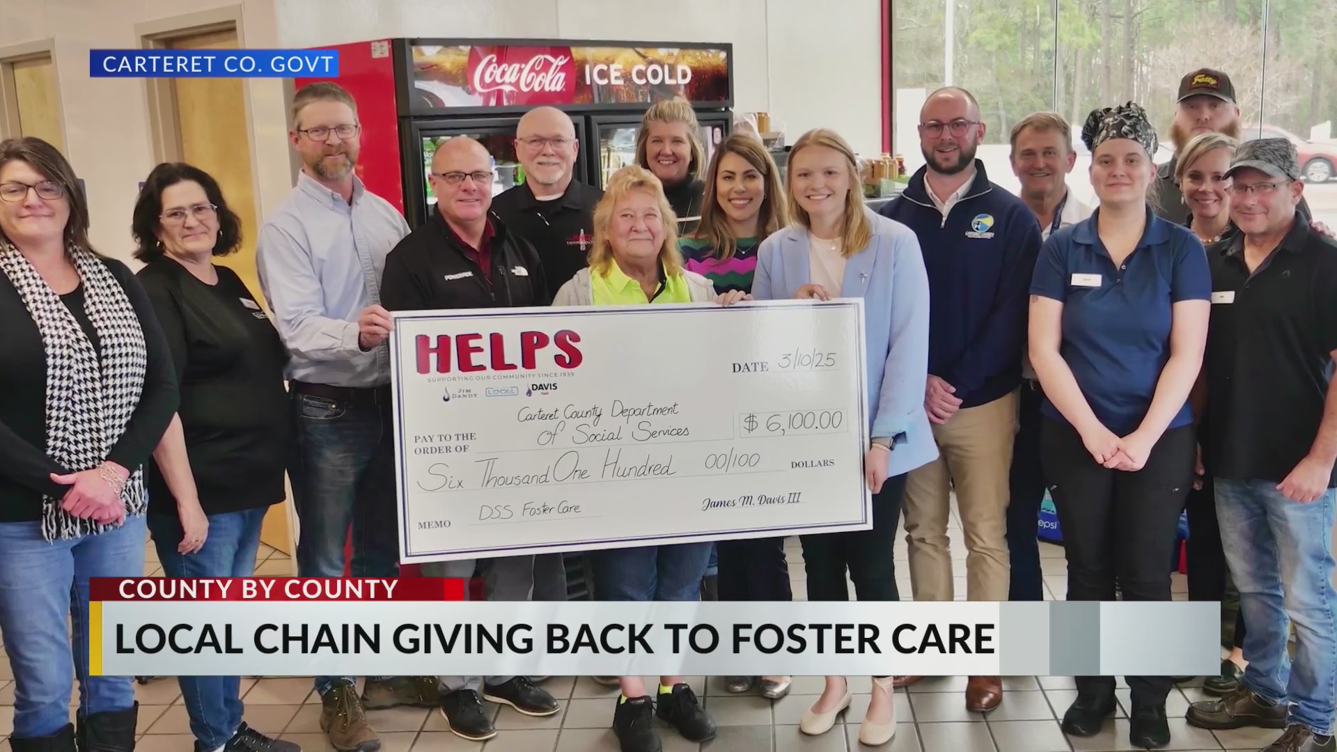 Convenience store chain in Carteret County donates to foster care ...