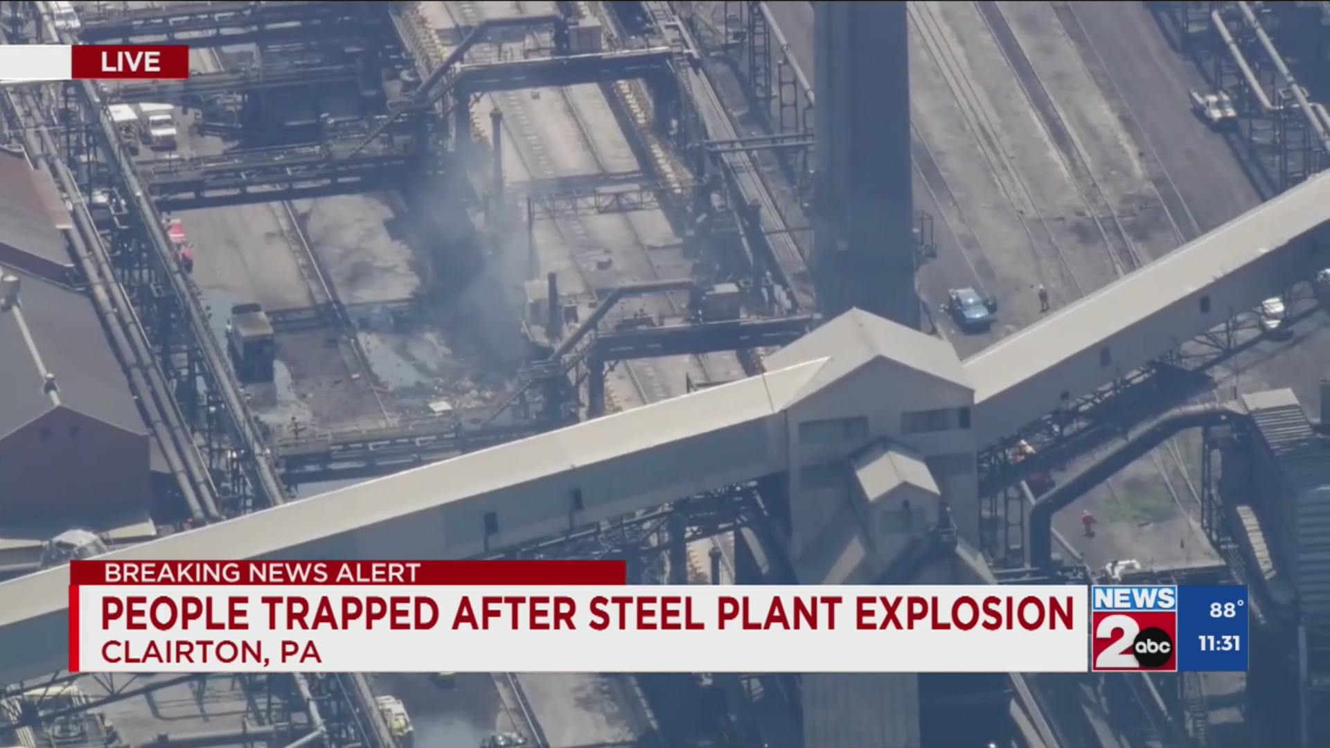 People trapped after steel plant explosion – WKRN News 2