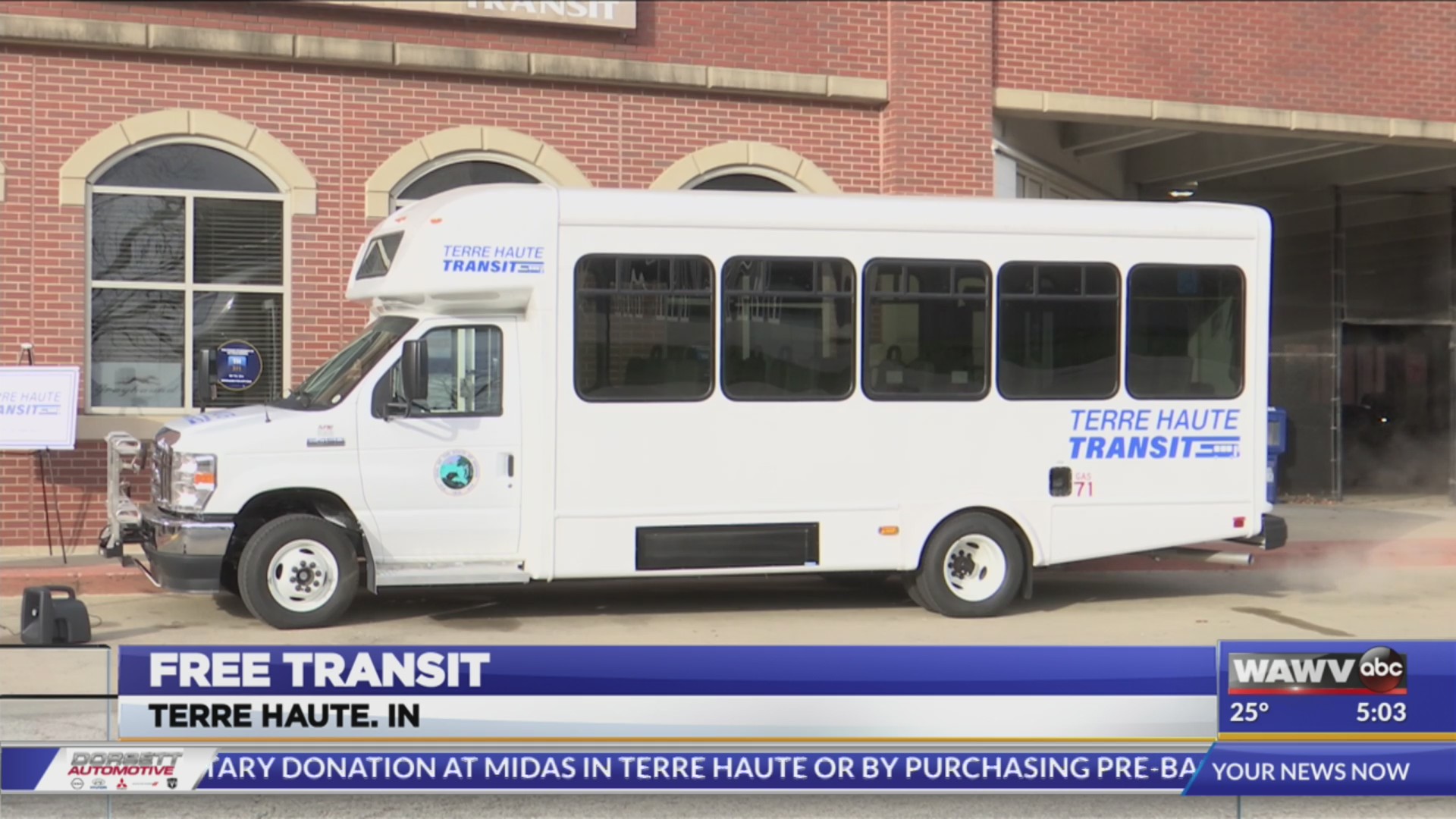 Press conference is held to announce that Terre Haute Transit is ...