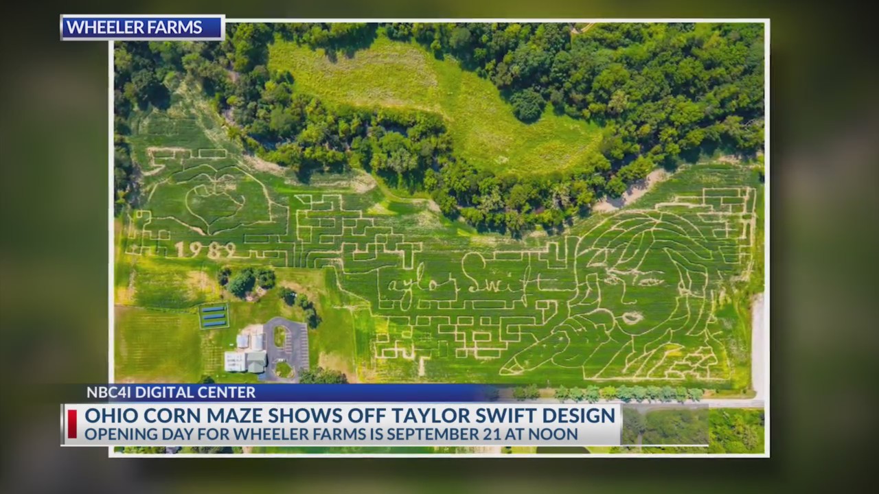 Ohio corn maze shows off Taylor Swift design – NBC4 WCMH-TV