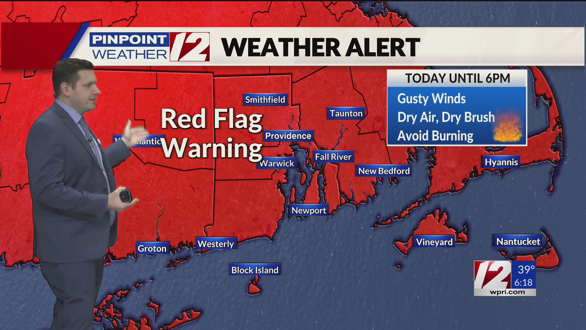 WPRI 12 Weather Forecast 11/16/24: Red Flag Warning Continues Today ...