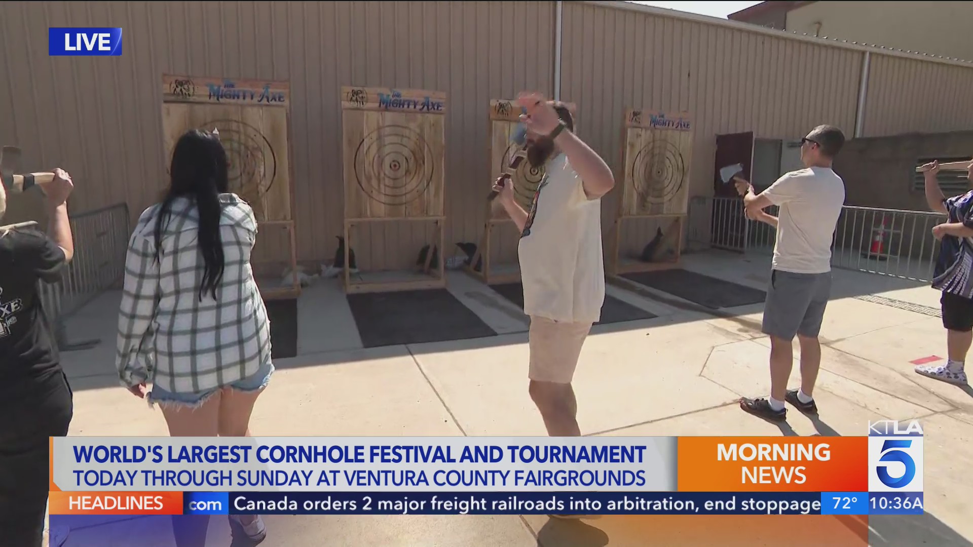 World’s Largest Cornhole Festival Returns to Ventura (10 a.m.) – KTLA