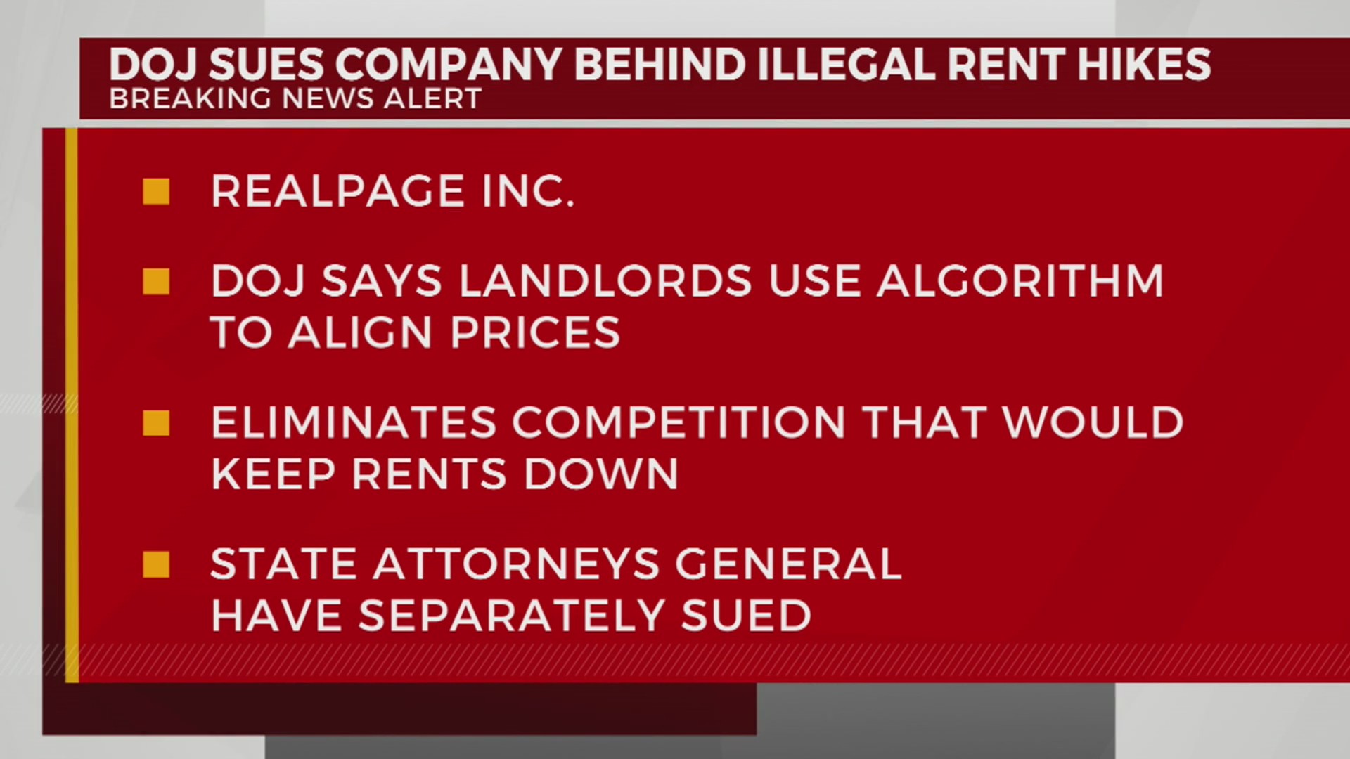 DOJ sues company behind illegal rent hikes – WKRN News 2