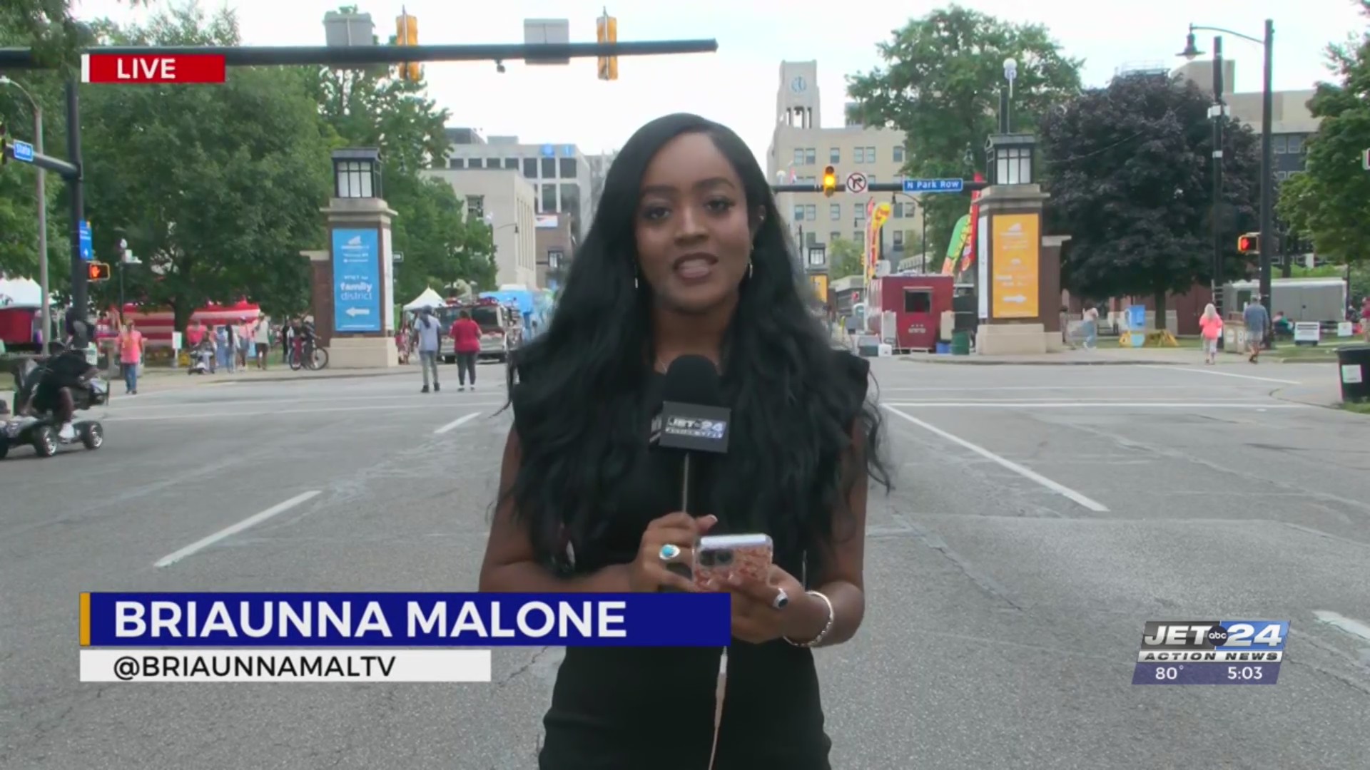 WATCH: Briaunna Malone live at the start of Celebrate Erie 2024 5 p.m ...