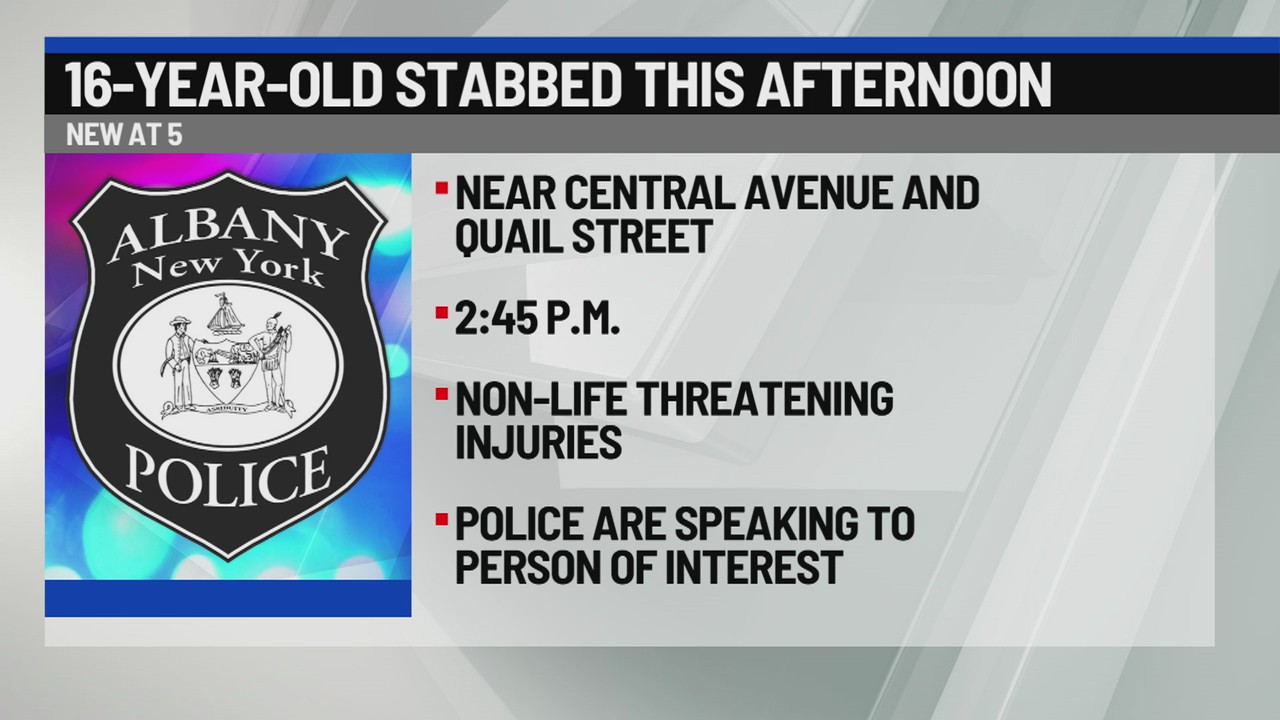 16-year-old stabbed this afternoon – NEWS10 ABC