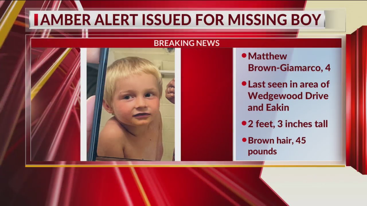Ohio Amber Alert issued for 4-year-old boy – WTRF