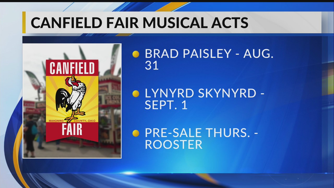 Canfield Fair announces 2025 music headliners – WKBN.com