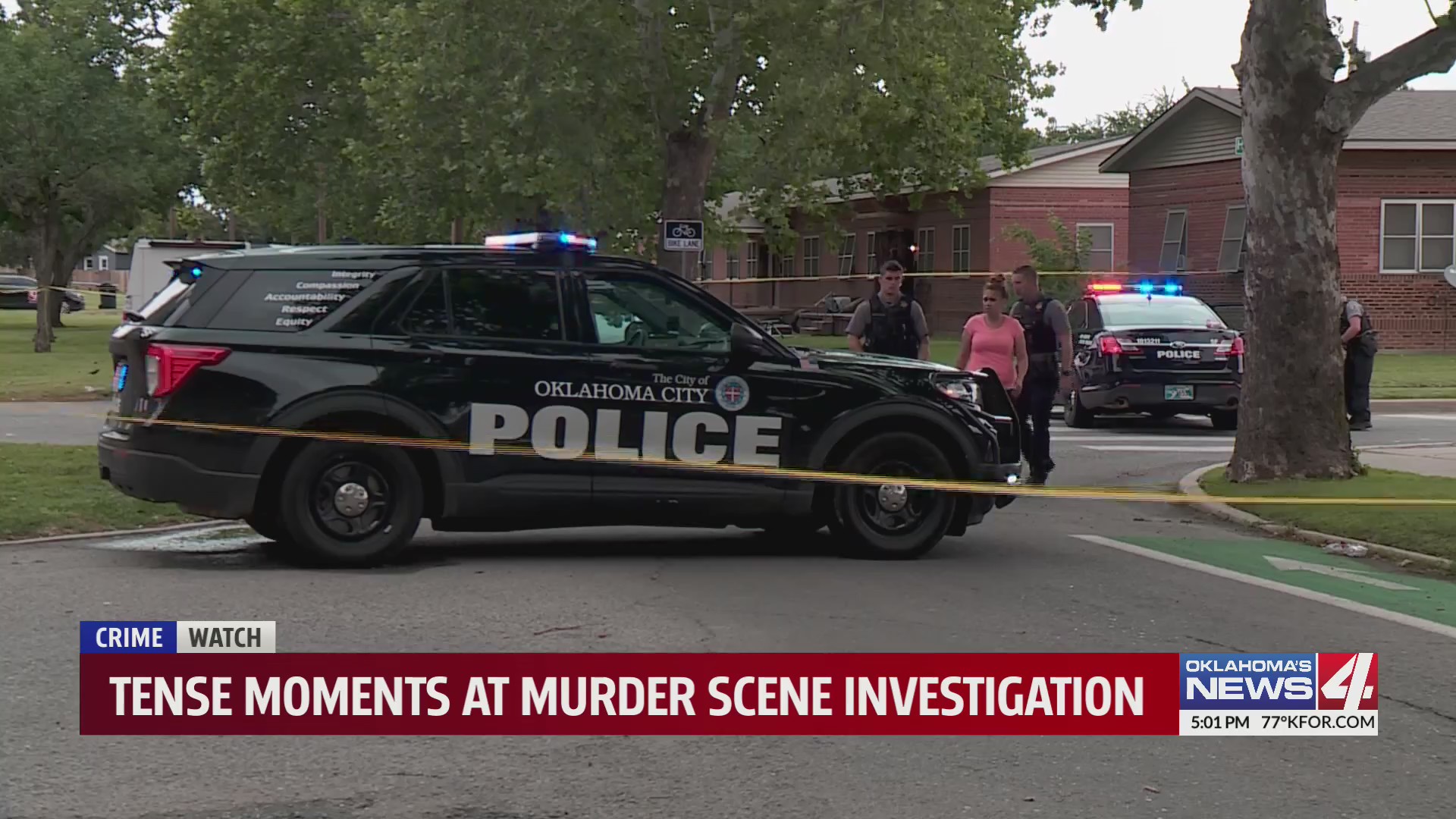 Tense moments at murder scene investigation – KFOR.com Oklahoma City