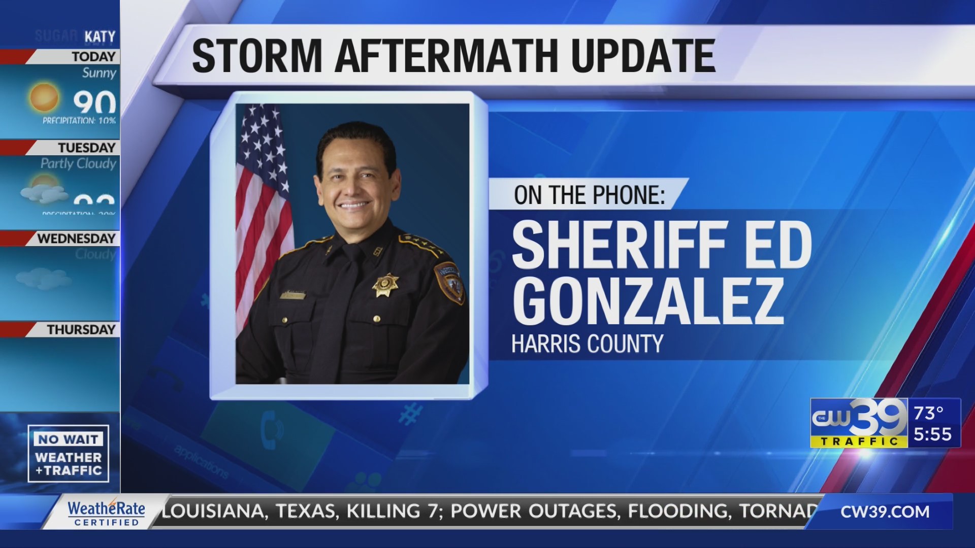 Harris County Sheriff Ed Gonzalez gives update on storm aftermath ...