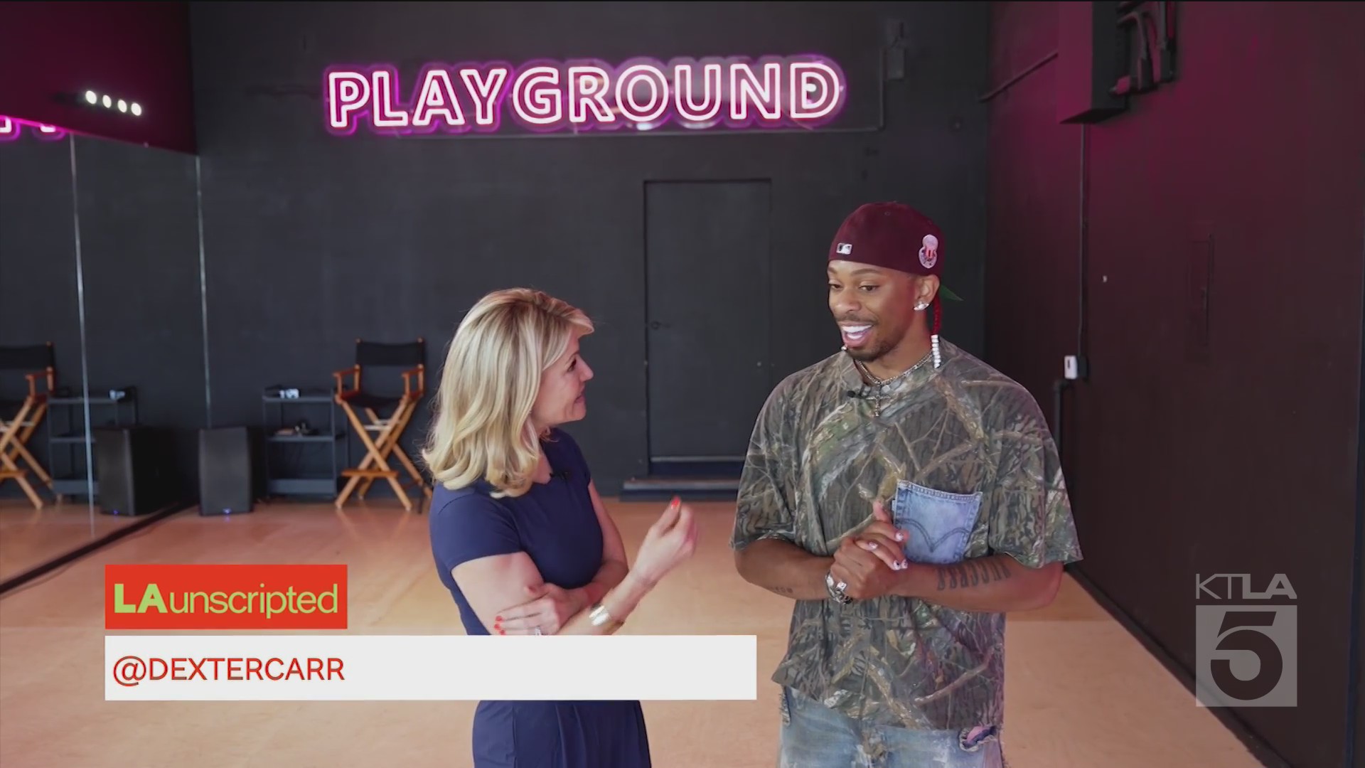 Dance Class in Session: Dexter Carr Takes on Dayna at Playground – KTLA