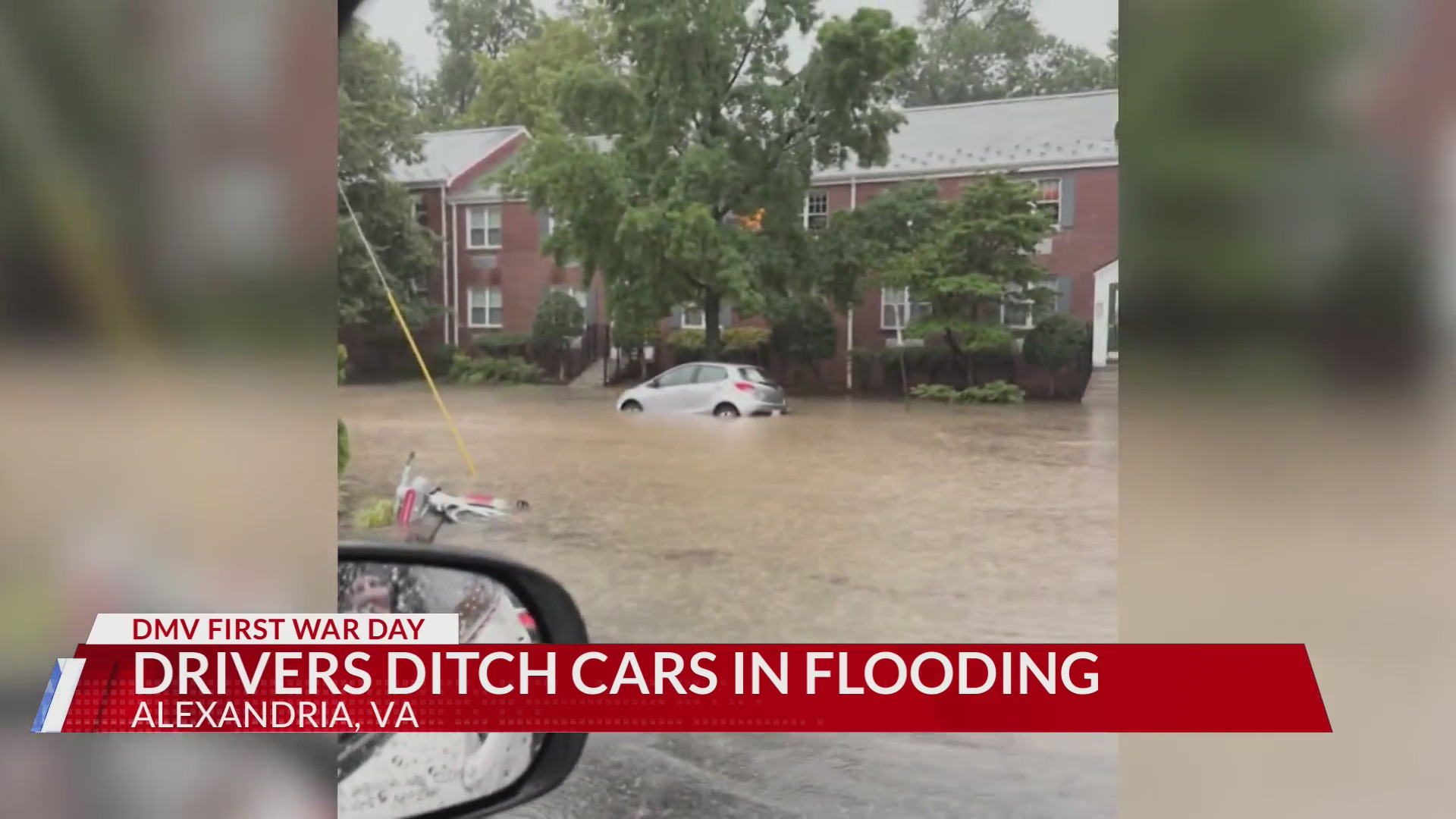 Flooding in Alexandria causes drivers to ditch their cars – DC News Now ...