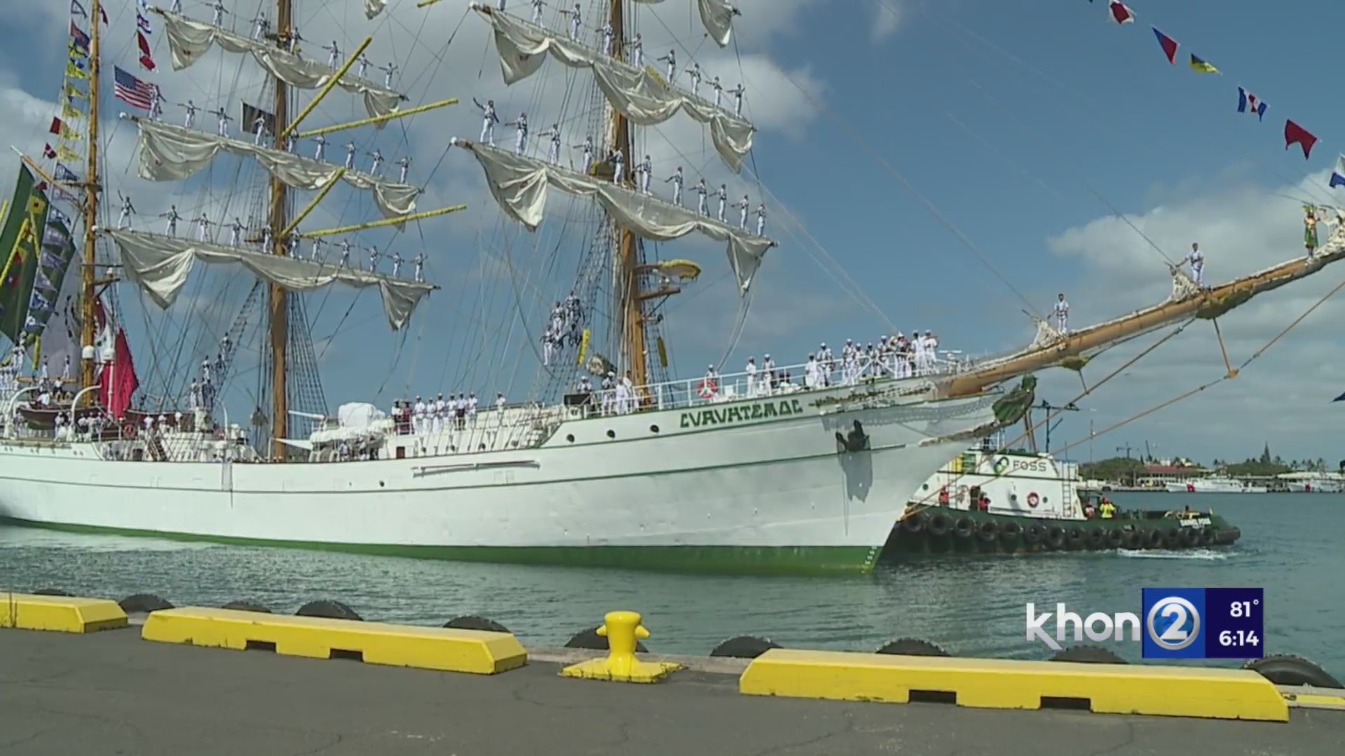 Honolulu Harbor welcomes historic Mexican naval tall ship, ARM ...