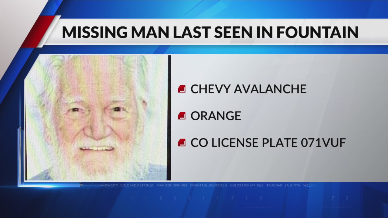 Fountain PD: 86-year-old last seen north on I-25 – FOX21 News Colorado