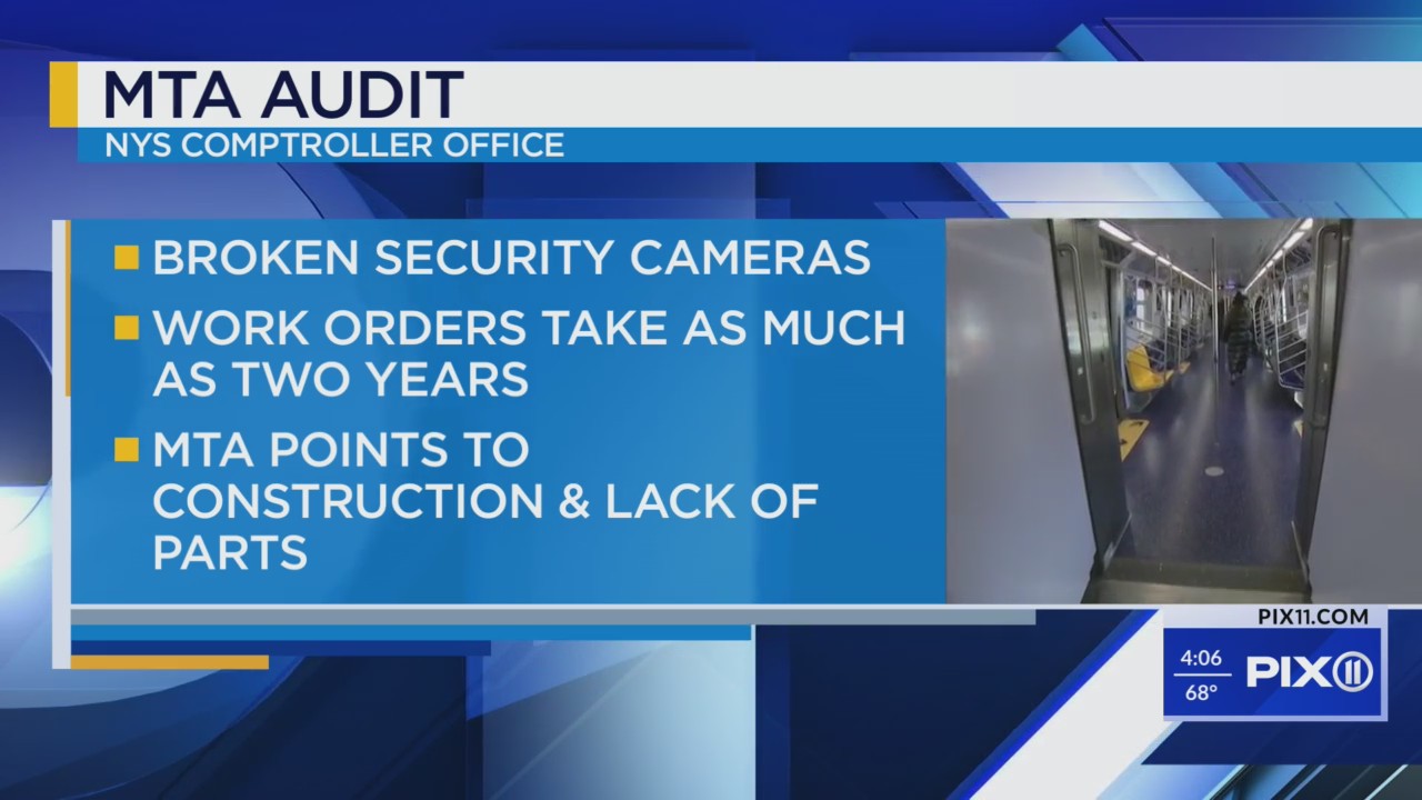 Some MTA security cameras not working, audit finds – PIX11