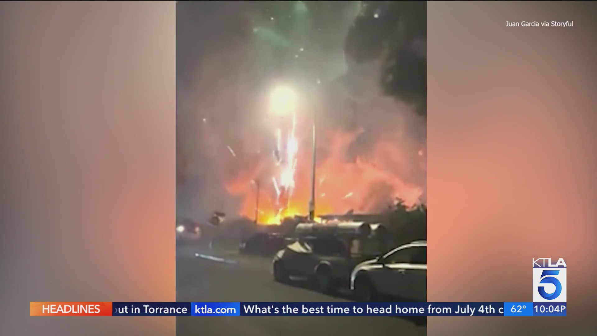 1 dead in Pacoima fireworks explosions, 4 homes burned – KTLA